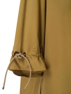 Max Mara Cotton Poplin Oversized Blouse With Drawstring Cuffs - Multicolor