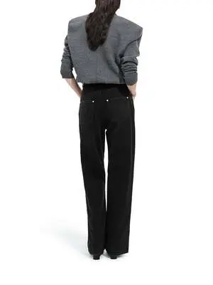 Bottega Veneta Wide Leg High-waisted Jeans - Black