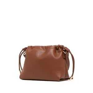 A.p.c. Faux Leather Drawstring Satchel Bag - Brown