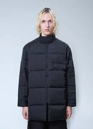 Yohji Yamamoto Padded Striped Jacket - Black