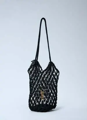 Saint Laurent Cassandre Crochet Tote Bag
