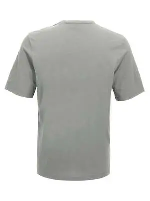 Saint Laurent Logo Embroidery T-shirt - Gray