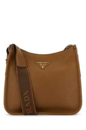 Prada Caramel Leather Shoulder Bag - Brown