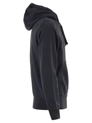 Stone Island Hooded Sweatshirt With Kangaroo Pocket - Blue