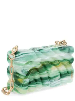 Cult Gaia Aura Clutch Bag - Green