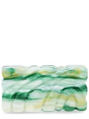 Cult Gaia Aura Clutch Bag - Green