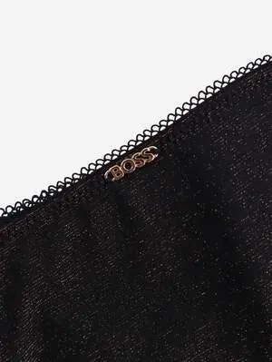 BOSS Lurex Thong Tripack With Lace Trim