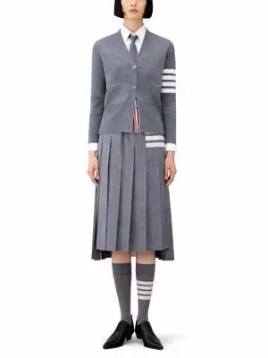Thom Browne V-neck Cardigan - Gray