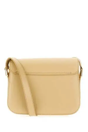 A.p.c. Leather Crossbody Bag With Gold Tone Clasp