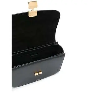 A.p.c. Calf Leather Crossbody Bag - Black