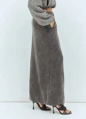 DIESEL® O-tulip Maxi Skirt - Gray
