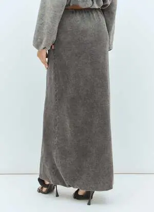 DIESEL® O-tulip Maxi Skirt - Gray