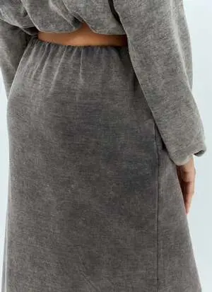 DIESEL® O-tulip Maxi Skirt - Gray