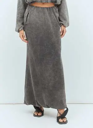DIESEL® O-tulip Maxi Skirt - Gray