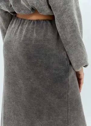 DIESEL® O-tulip Maxi Skirt - Gray