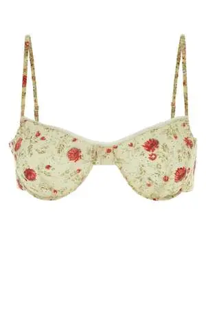 Prada Printed Nylonette Crop-top - Multicolor