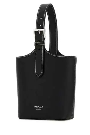 Prada Leather Shoulder Bag - Black