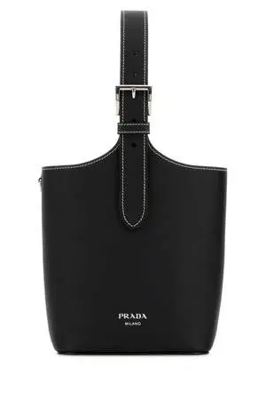 Prada Leather Shoulder Bag - Black