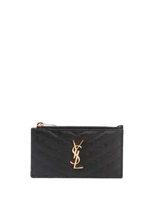 Saint Laurent Cassandre` Matelassé `fragments` Card Case - Multicolor