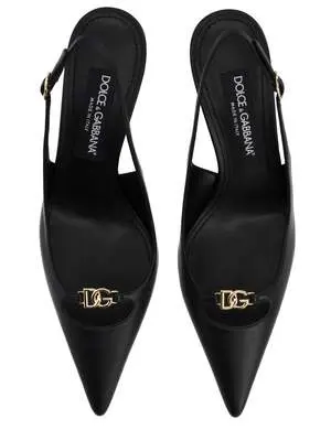 Dolce & Gabbana Leather Slingback Heels