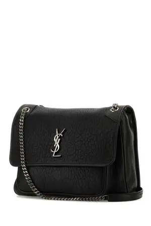 Saint Laurent Niki Leather Large Shoulder Bag - Black
