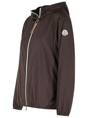 Moncler Polyester Hooded Jacket - Brown