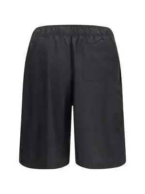Our Legacy Leisure Shorts In Cupro And Cotton - Black