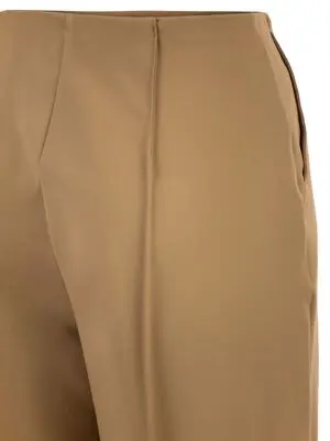 Max Mara Straight Tailored Trousers In Stretch Technical Jersey - Multicolor