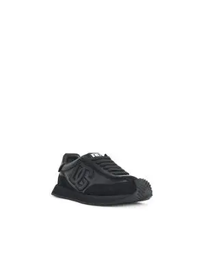Dolce & Gabbana Cushion" Leather And Suede Sneakers - Black