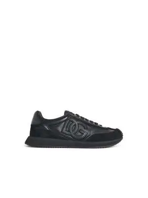 Dolce & Gabbana Cushion" Leather And Suede Sneakers - Black
