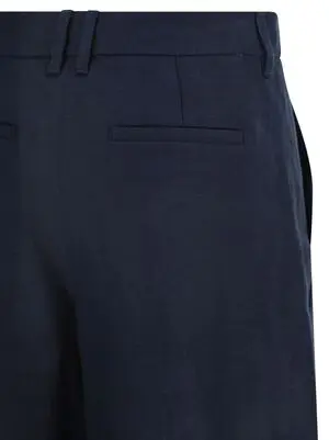 Max Mara Tailored Linen Shorts - Multicolor