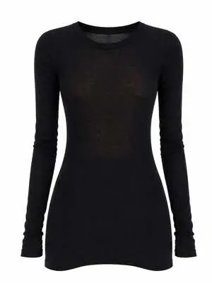Rick Owens Long-sleeved T-shirt - Black
