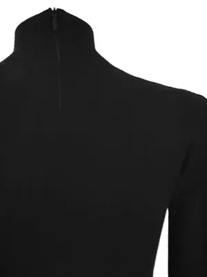 Max Mara Cropped High-neck Viscose Knit Top