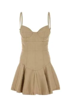 Dsquared2 Sand Denim Mini Dress - Brown