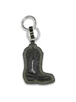 GANNI Western Boot Keyring - Black