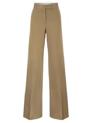 Max Mara Cotton Wide-leg Trousers - Multicolor
