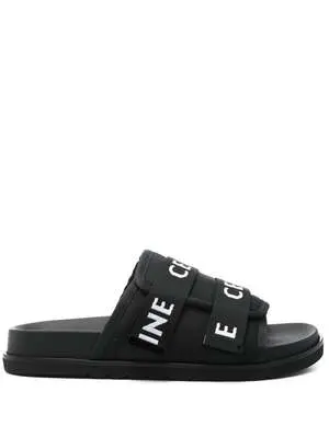 Celine CELINE Logo Print Strappy Sandals Multicolor