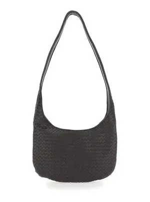 Bottega Veneta Intreccio Leather Crossbody Bag - Brown