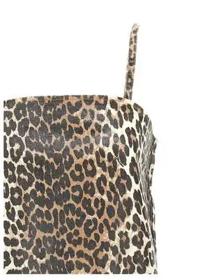GANNI Leopard Print Mini Dress