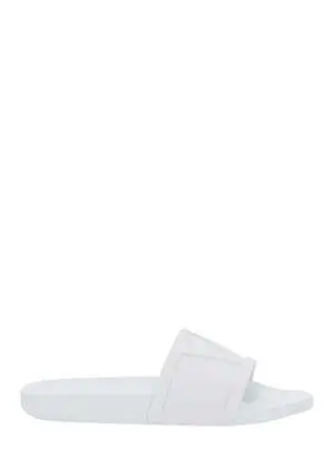 Valentino Garavani Rubber Embossed Logo Slide Sandals