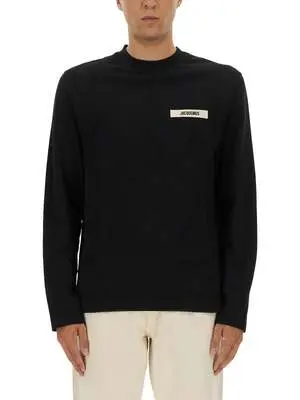 Jacquemus Long Sleeve T-shirt - Black