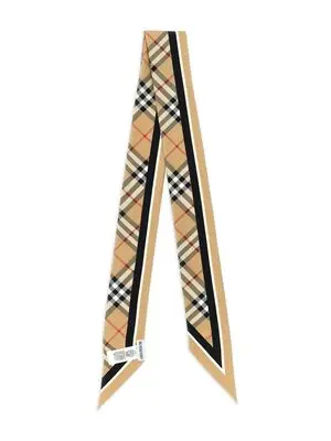 Burberry Check Wool Foulard - Multicolor