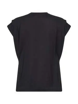 Jacquemus Black Paper-effect Jersey Boxy Tank Top - Multicolor