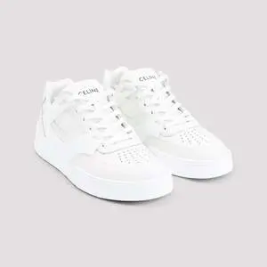 Celine Ct-09 Leather, Rubber And Mesh Sneakers - White