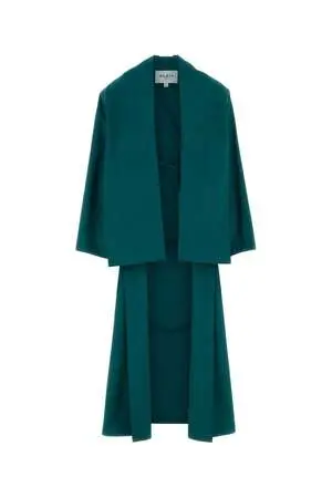Alaïa Petrol Poplin Over Coat