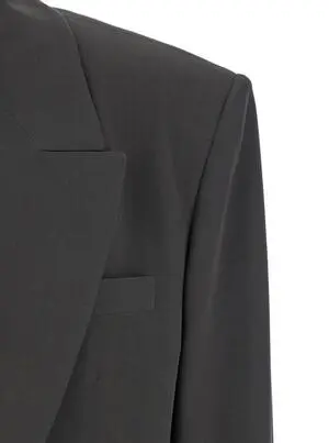Saint Laurent Single-breasted Jacket With Peak Lapels - Multicolor
