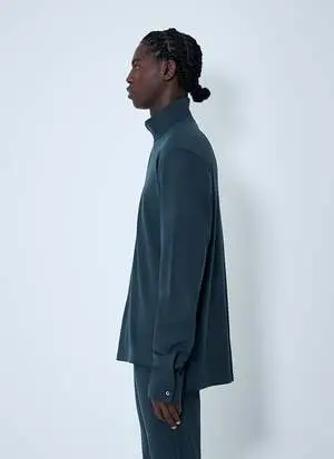 RIER Riers High Neck Half-zip Wool Pullover