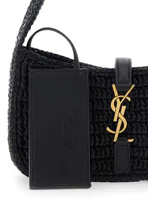 Saint Laurent Le 5 A 7" Shoulder Bag In Raffia - Multicolor