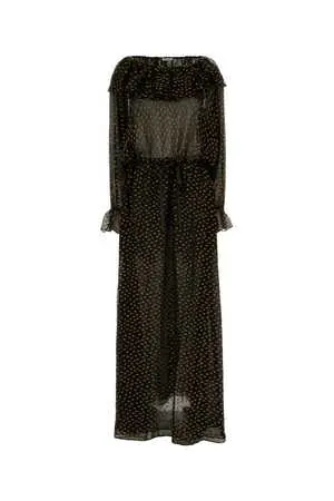 BODE Embroidered Silk Blend Stadium Dress - Multicolor
