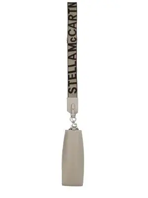 Stella McCartney Bag With Logo Strap - Gray